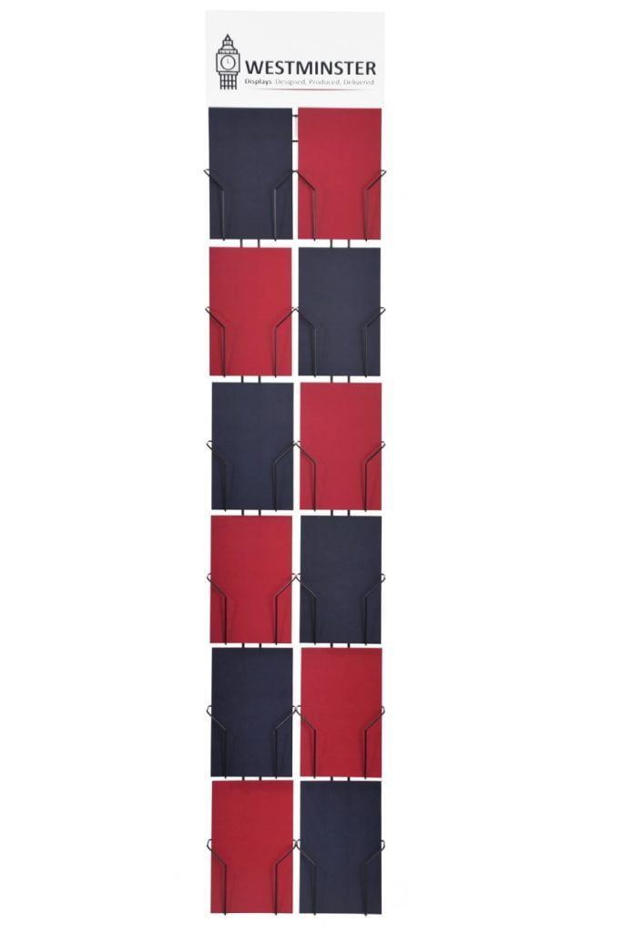 Card Display Wall Rack Display (5"x7"- 12 Pockets) | Westminster Wire ...