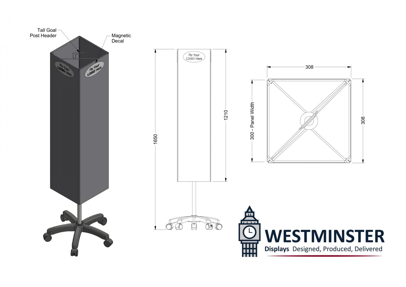 Magnet Display Stand, Floor Spinner | Westminster Wire Shop Display ...