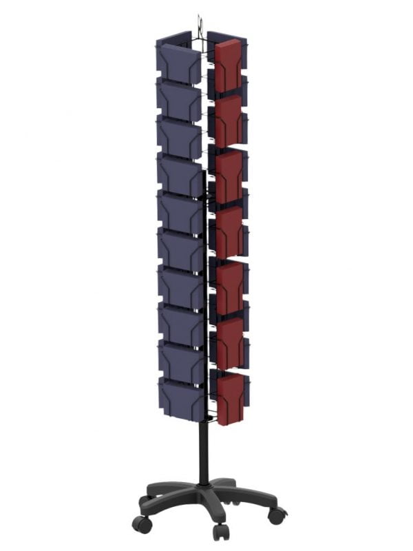 Post Card Display Stand, Floor Spinner (4"x6" - 54 Pockets 18V+36H ...