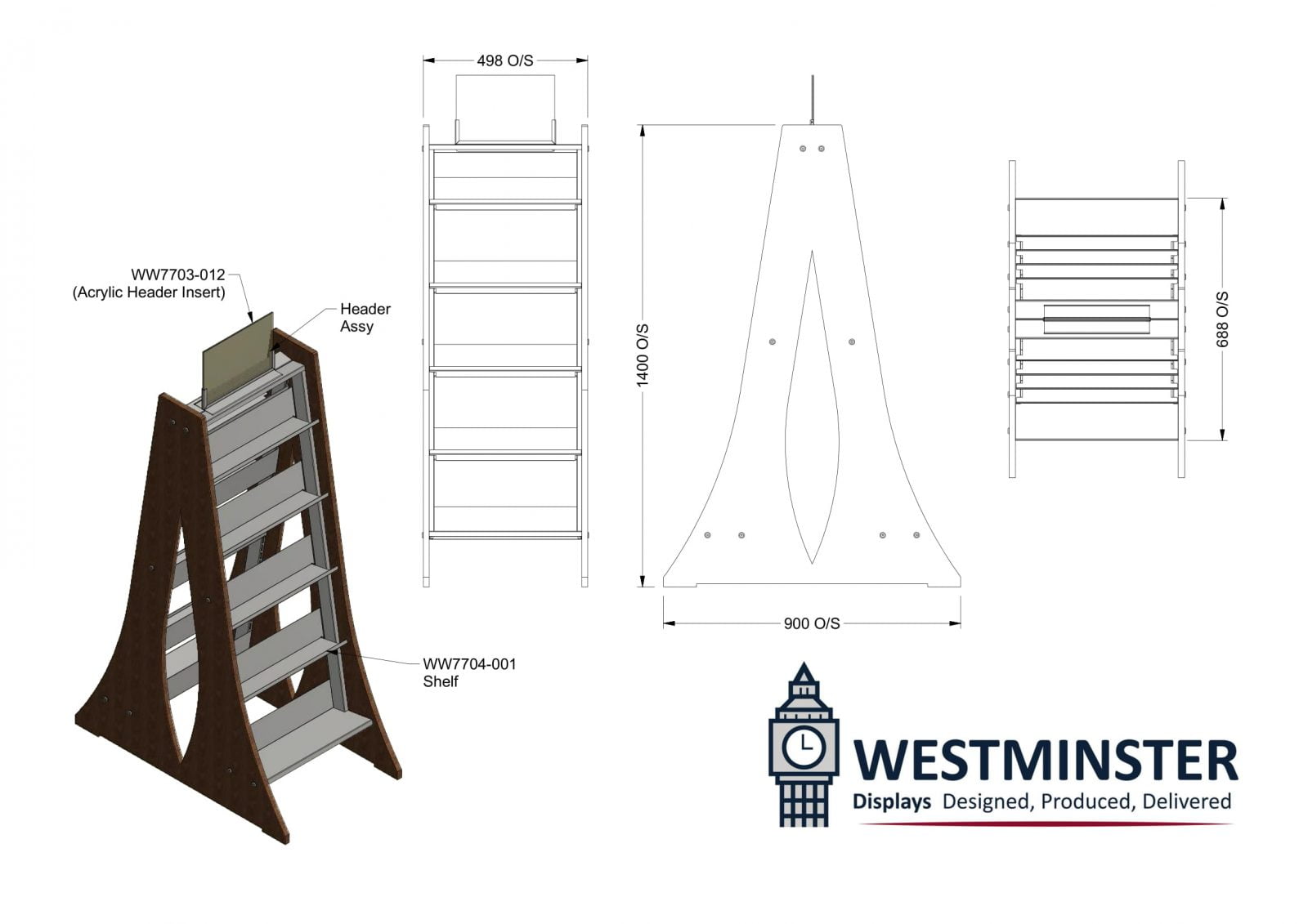Library Book Pod Display - Double Sided | Westminster Wire Shop Display ...