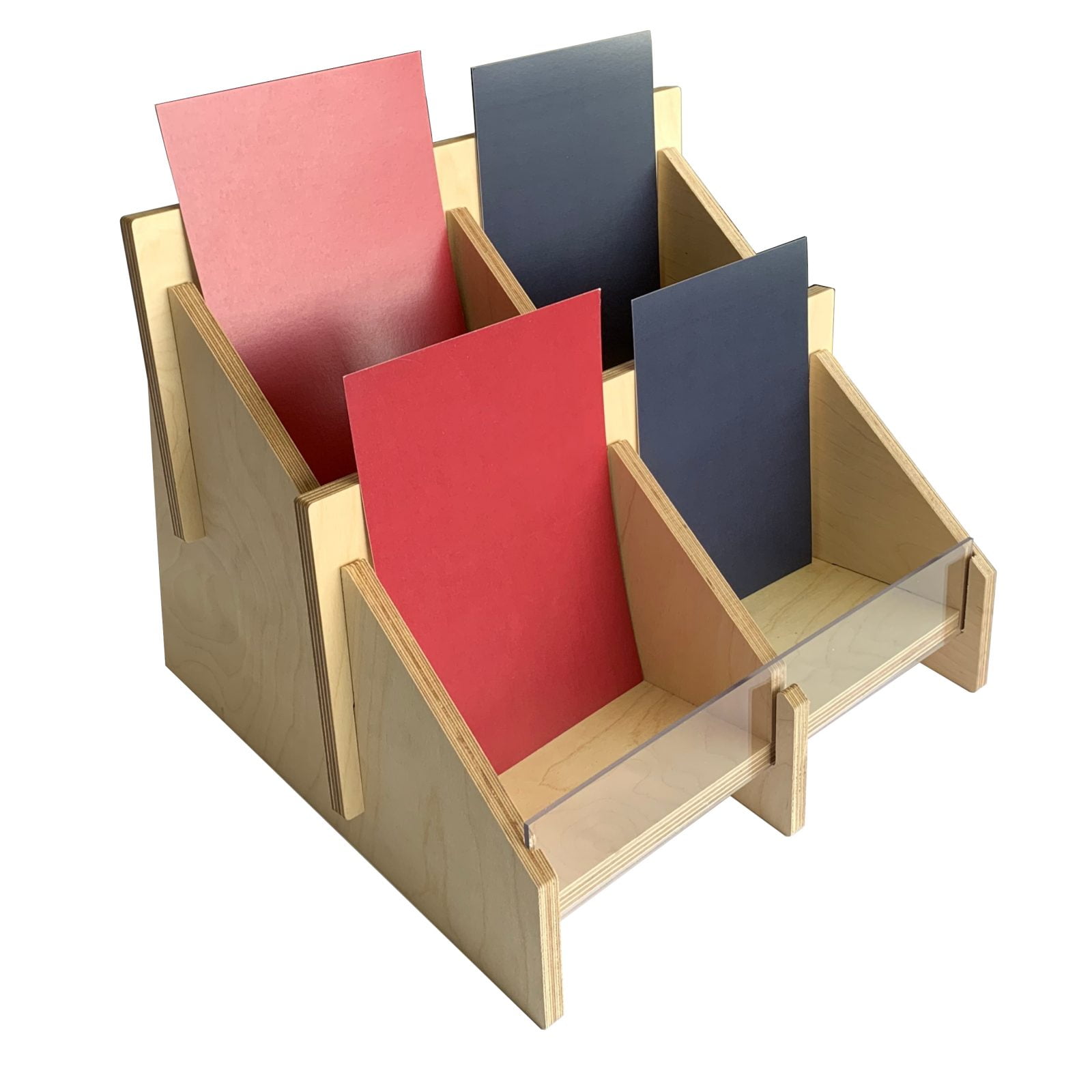Wooden Counter Stand With Clear Plastic Front | Westminster Wire Shop ...