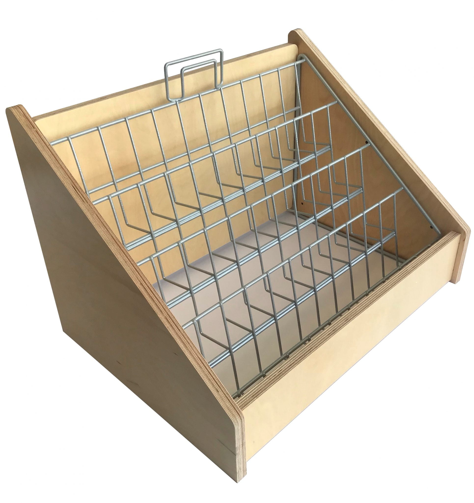Wooden Counter Stand With Clear Plastic Front | Westminster Wire Shop ...