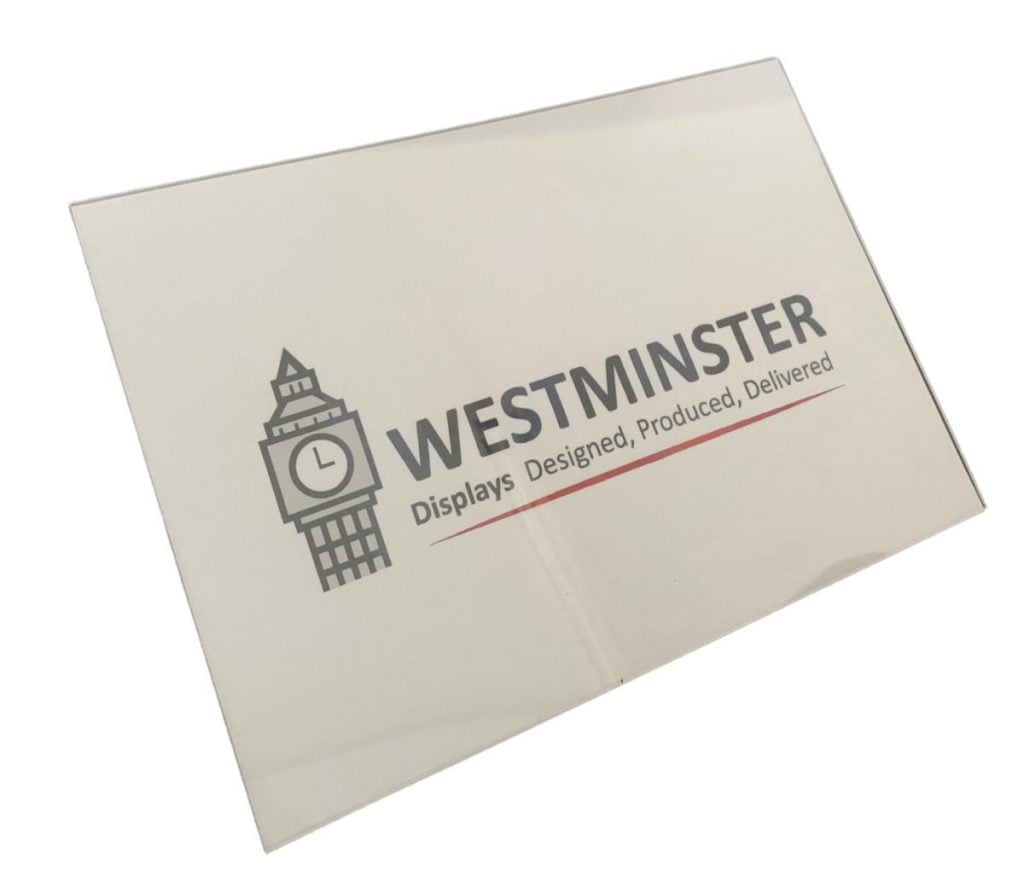 A4 Display Stand PETG Graphic Holder | Westminster Wire Shop Display ...